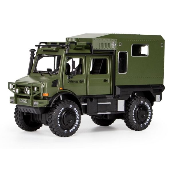 Mô hình xe Mercedes-Benz Unimog 1:28 U5000 có tích hợp đèn led và âm ...