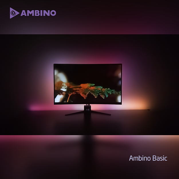 Bộ led dán màn hình Ambino Basic 29-34 inch Siêu sáng, siêu thông mình ...